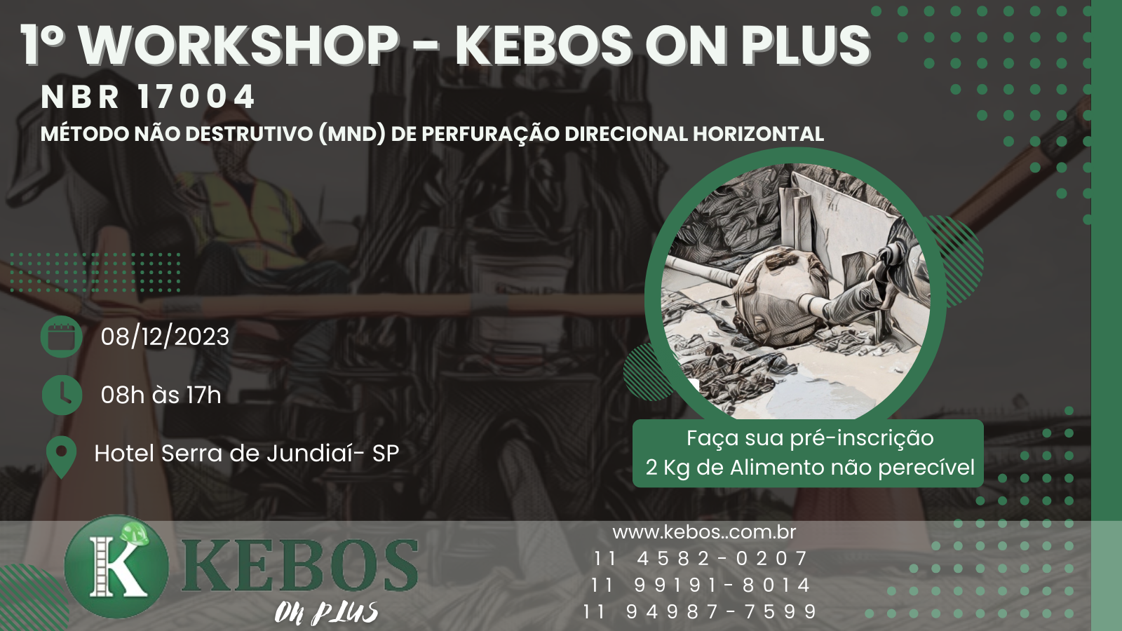1º Workshop NBR 17004 – Kebos On Plus – Furo Direcional